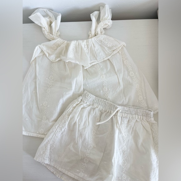 Zara | Matching Sets | Zara Kids White Matching Set | Poshmark